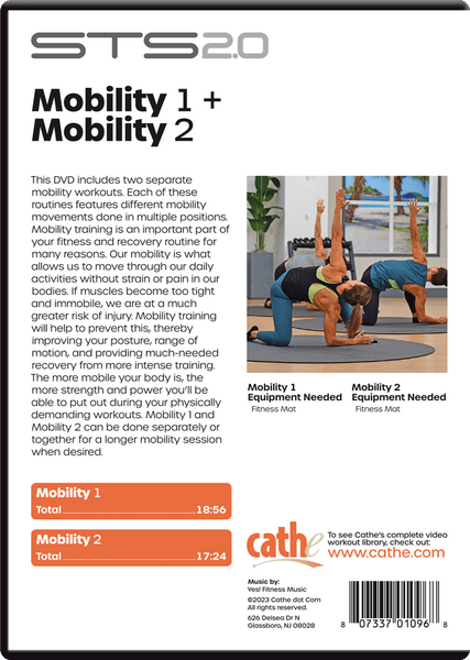 *NEW* Cathe STS 2.0 Mobility 1 + Mobility 2 DVD | Collage Video